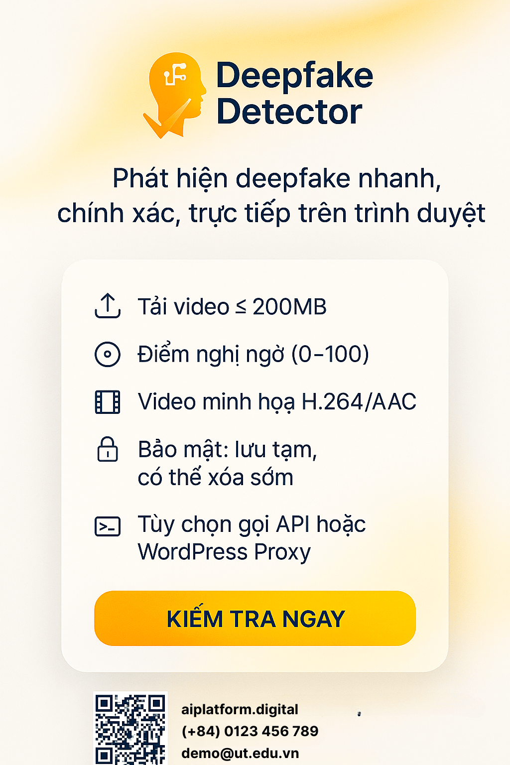 Deepfake Detector – Công cụ kiểm tra deepfake nhanh, dễ dùng ngay trên trình duyệt - aiplatform ...